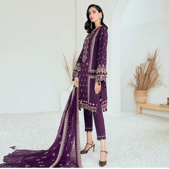 Dresses | Pakistani 3 Piece Suit Designer Suit | Poshmark